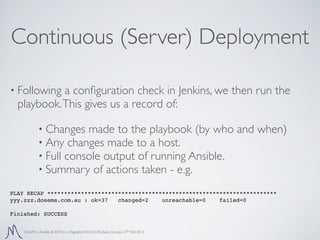 DevOps in a Regulated World - aka 'Ansible, AWS, and Jenkins' | PPT