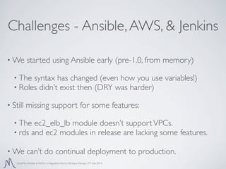 DevOps in a Regulated World - aka 'Ansible, AWS, and Jenkins' | PPT