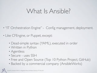 DevOps in a Regulated World - aka 'Ansible, AWS, and Jenkins' | PPT