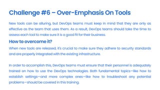 DevOps adoption challenges and solutions to overcome them | PDF