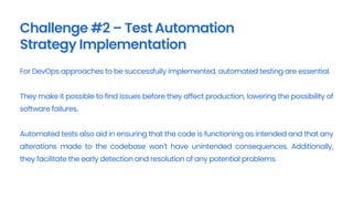 DevOps adoption challenges and solutions to overcome them | PDF