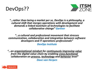 DevOps and Agile in an ITSM world | PPTX