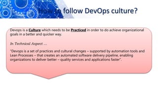 DevOps to DevSecOps Journey.. | PPT