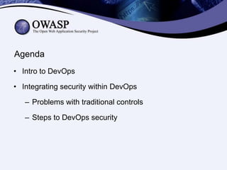 Dev opsandsecurity owasp | PPT