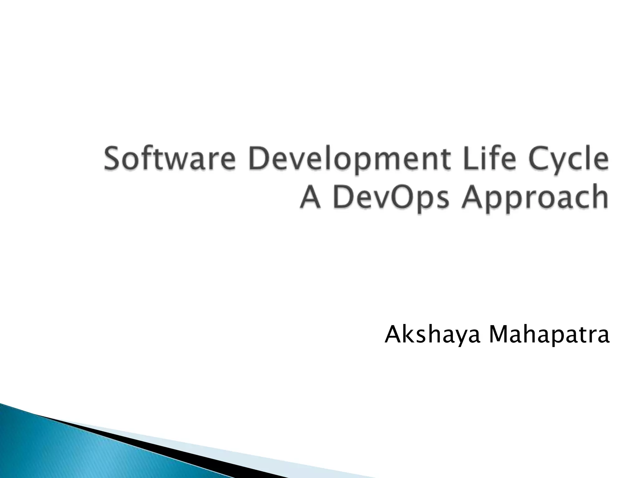 Automating Software Development Life Cycle - A DevOps Approach | PPT