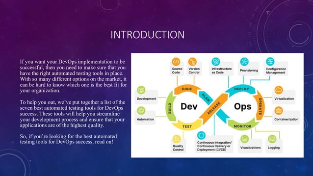 Devops Automated Testing Tools Pptx Web Development Internet 5756