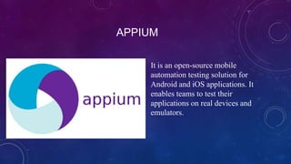 Devops Automated Testing Tools | PPTX