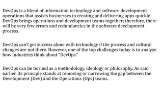 DevOps: Benefits & Future Trends | PDF
