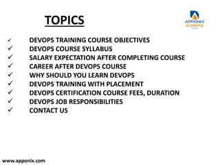 Devops certification training course | PPTX