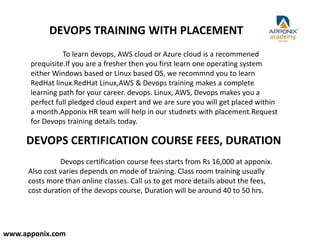 Devops certification training course | PPTX
