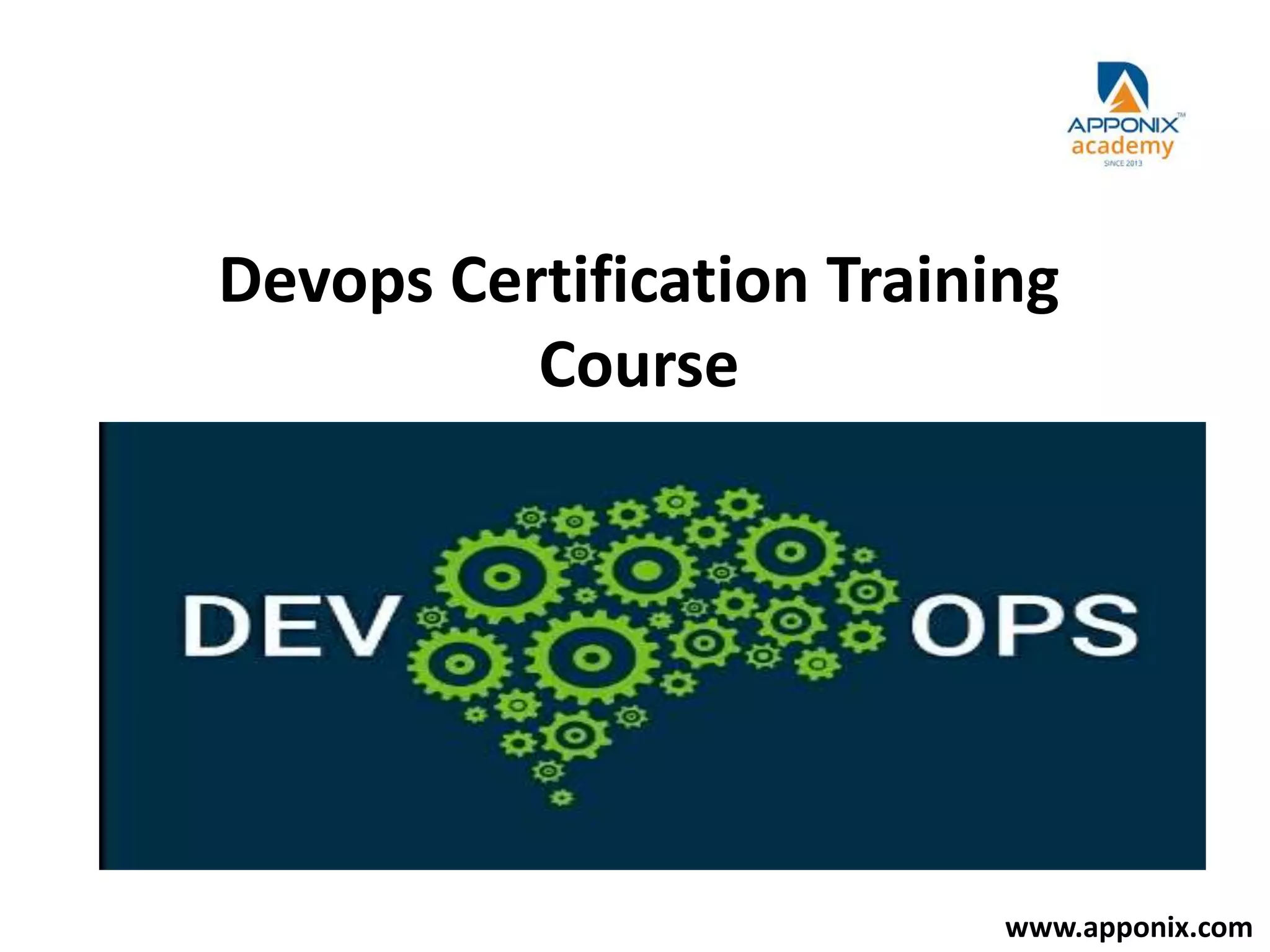 Devops Certification Training Course 1 Ppt