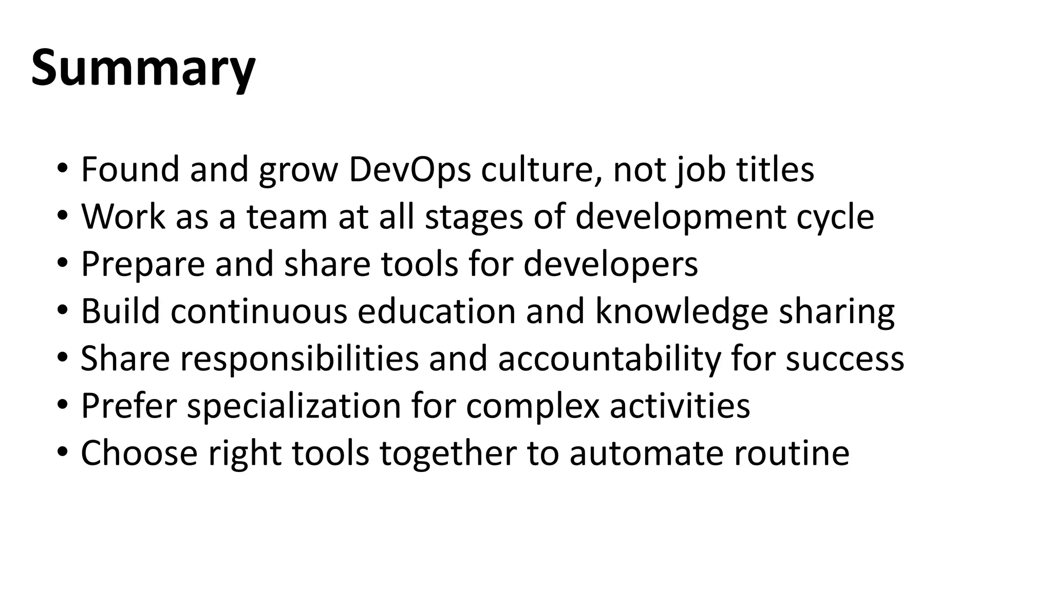 DevOps checklist or how to understand where is your team in DevOps ...