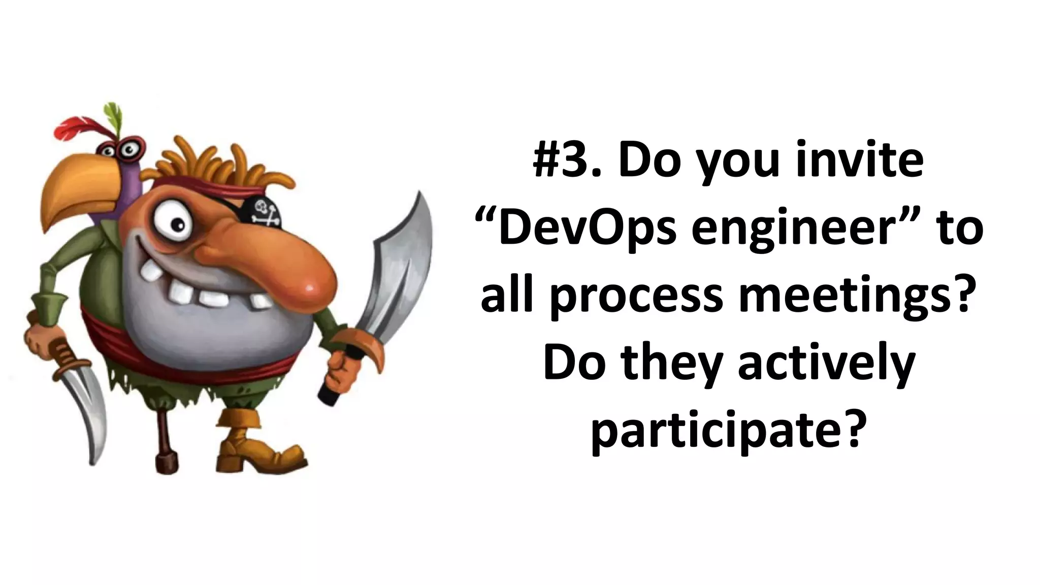 DevOps checklist or how to understand where is your team in DevOps landscape [DelEx edition] | PPT