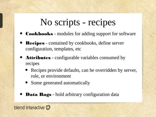 Managing Servers with Chef | PPT | Computing | Technology & Computing