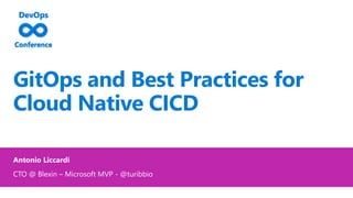 DevOpsConf2021 - GitOps and best practices for cloud native CI/CD | PPT