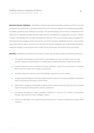 DevOps Continuous Integration & Delivery - A Whitepaper by RapidValue | PDF