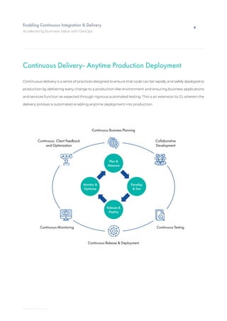 DevOps Continuous Integration & Delivery - A Whitepaper by RapidValue | PDF