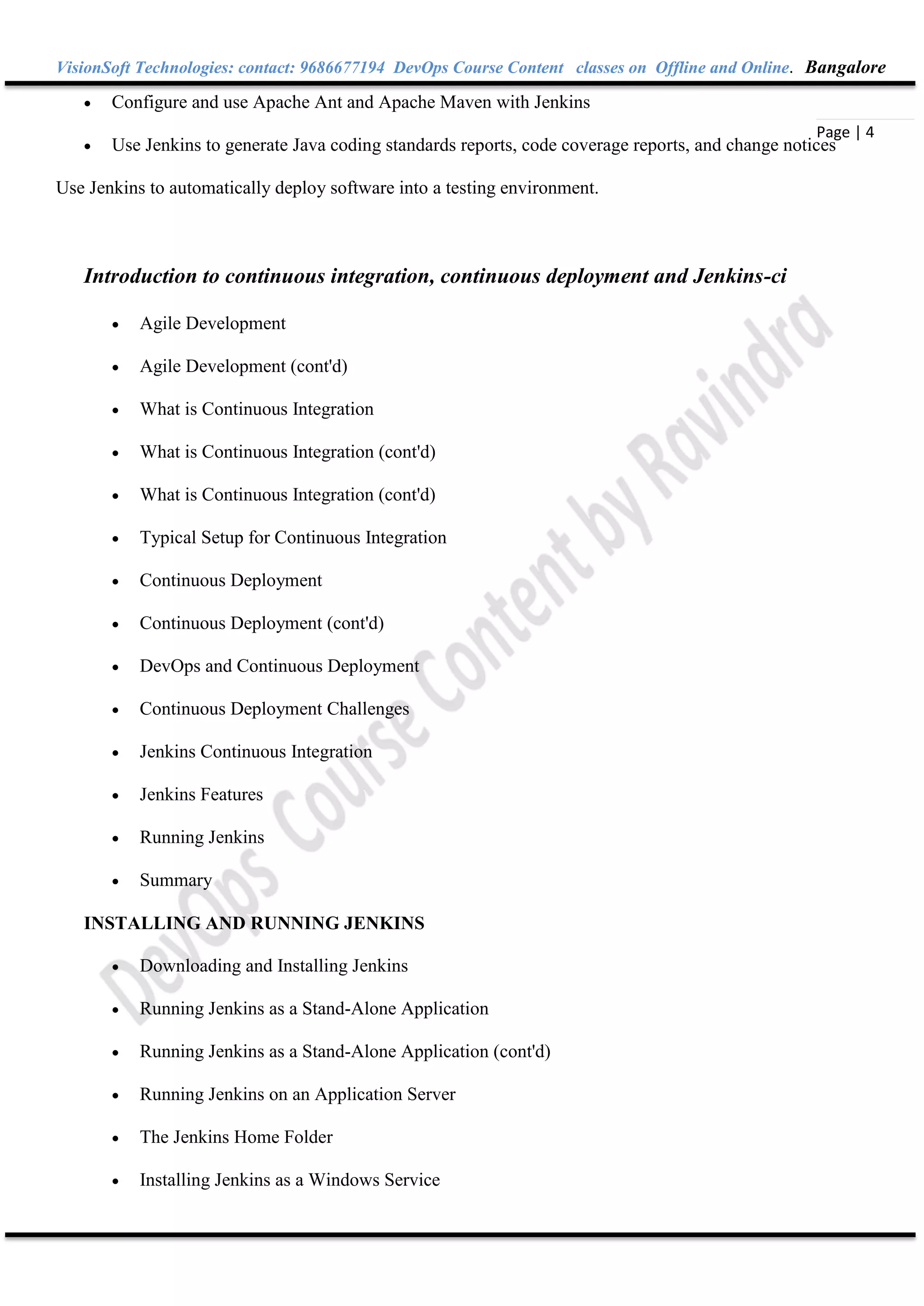 Devops course content | PDF