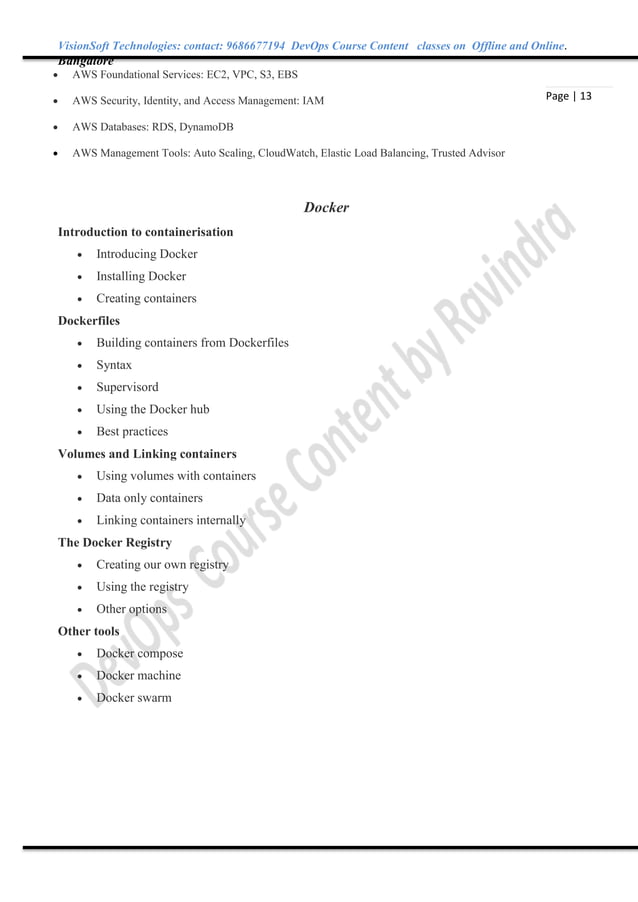 Devops course content | PDF