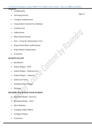 Devops course content | PDF