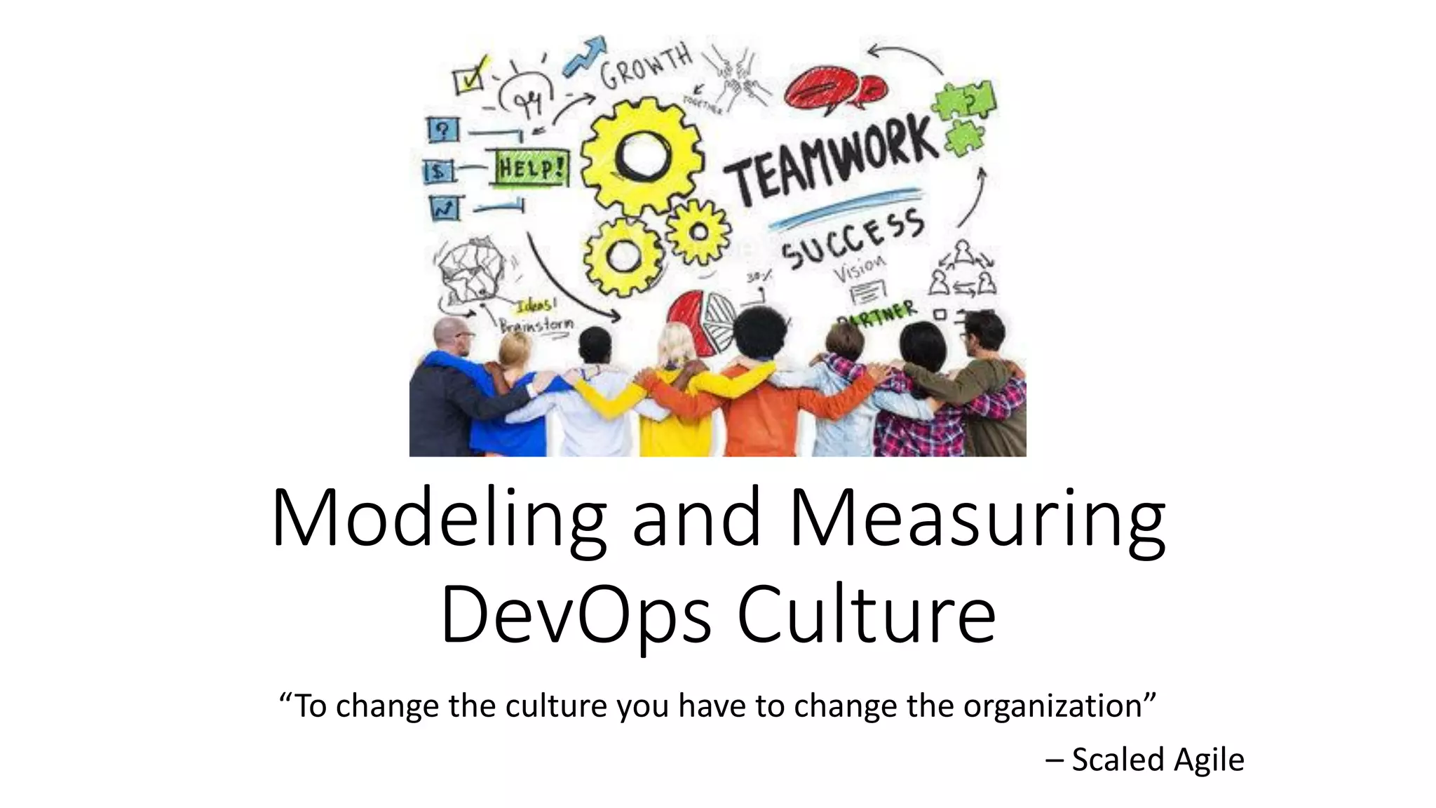 Modeling And Measuring Devops Culture Ppt