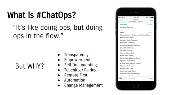 Hello, I'm Jarvis! Let's #ChatOps ! | PPT