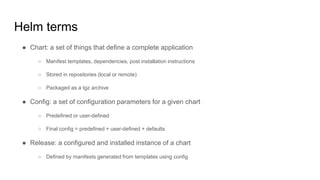 Helm and the zen of managing complex Kubernetes apps | PPTX