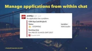 Using ChatOps In An Open And Conversational Workflow | PDF | Cloud Computing | Internet