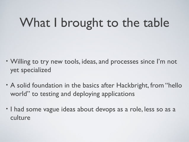 Devops days slide deck | PPT
