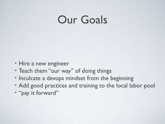 Devops days slide deck | PPT