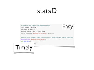 Effective monitoring with StatsD | PDF