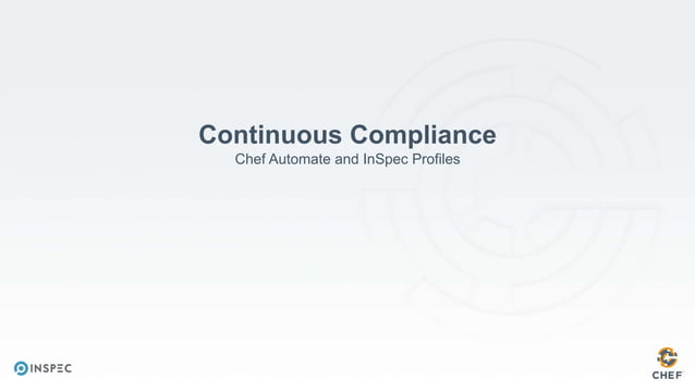 Compliance Automation with InSpec | PPT