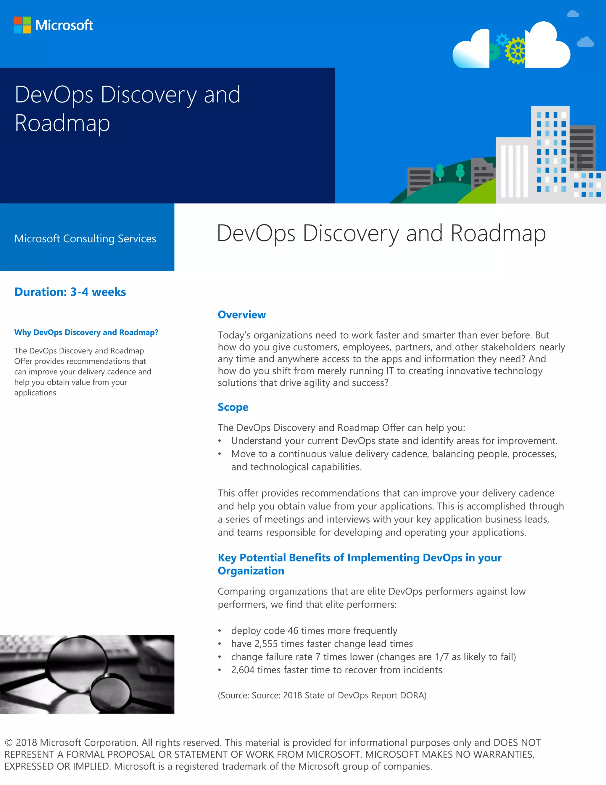 DevOps Discovery and Roadmap - Datasheet | PDF