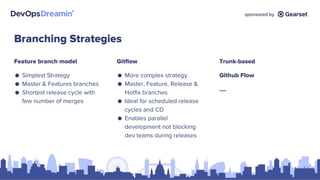 Branching & Environment Strategies for an Agile release process | PPTX