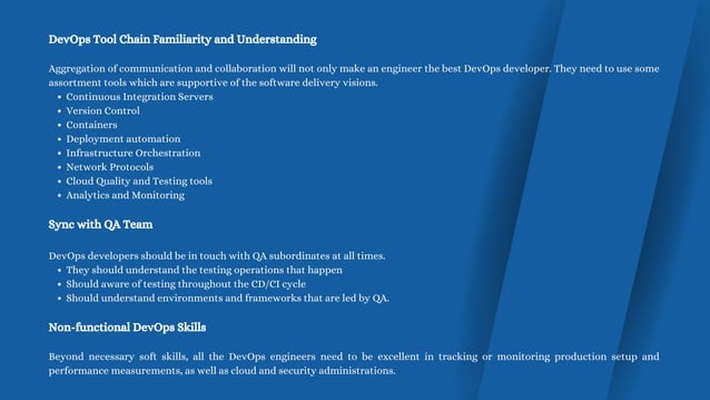 DevOps Engineer Roles and Responsibilities - Infrastructure Team | PPT