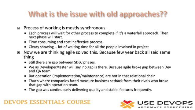 Dev Ops Essentials Course | PPT