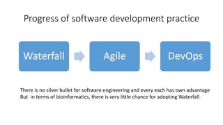 Short Introduction of software engineering for bioinformatics | PPT