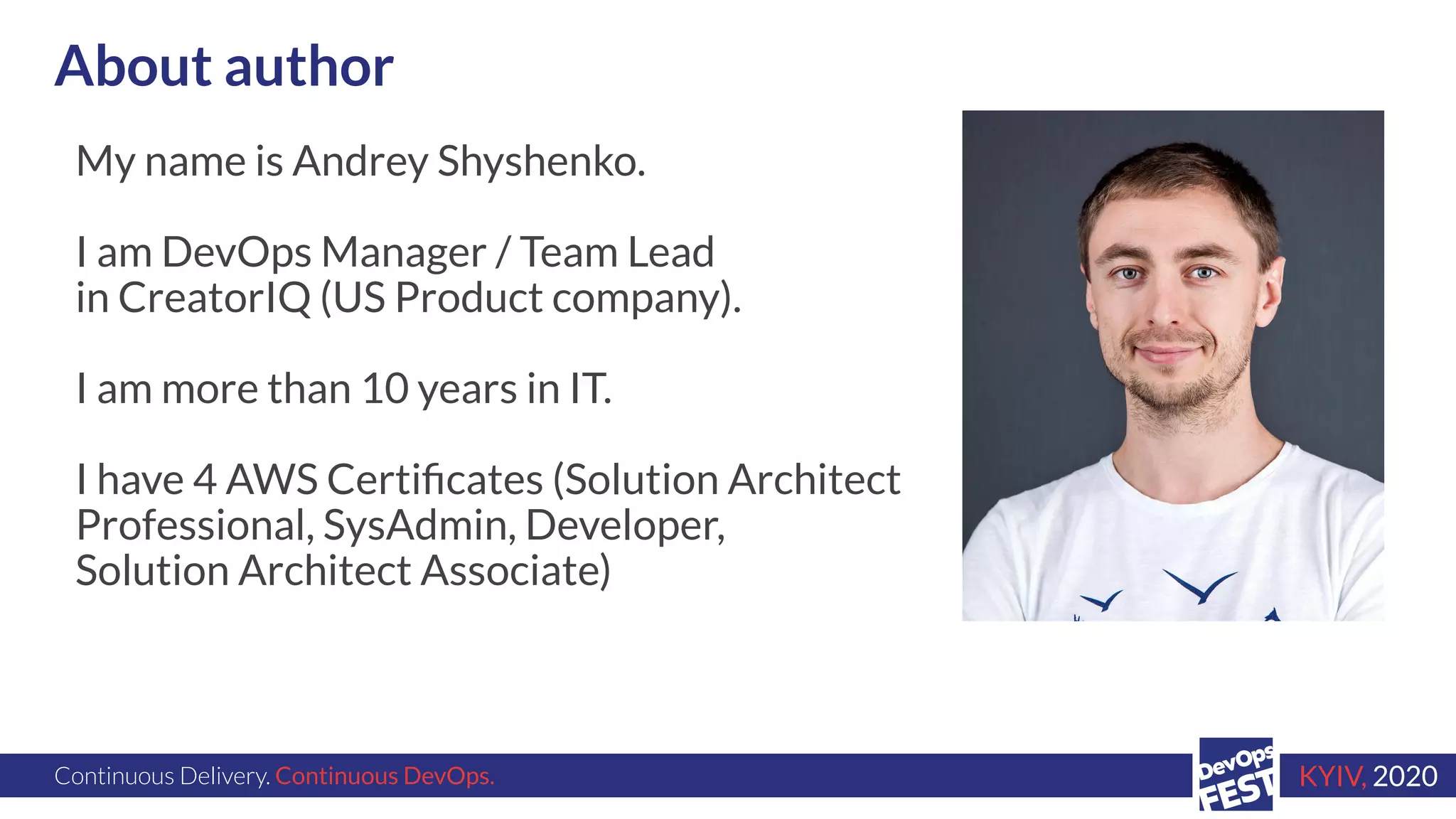 Devops Fest 2020 Андрей Шишенко Cicd For Aws Lambdas With Serverle