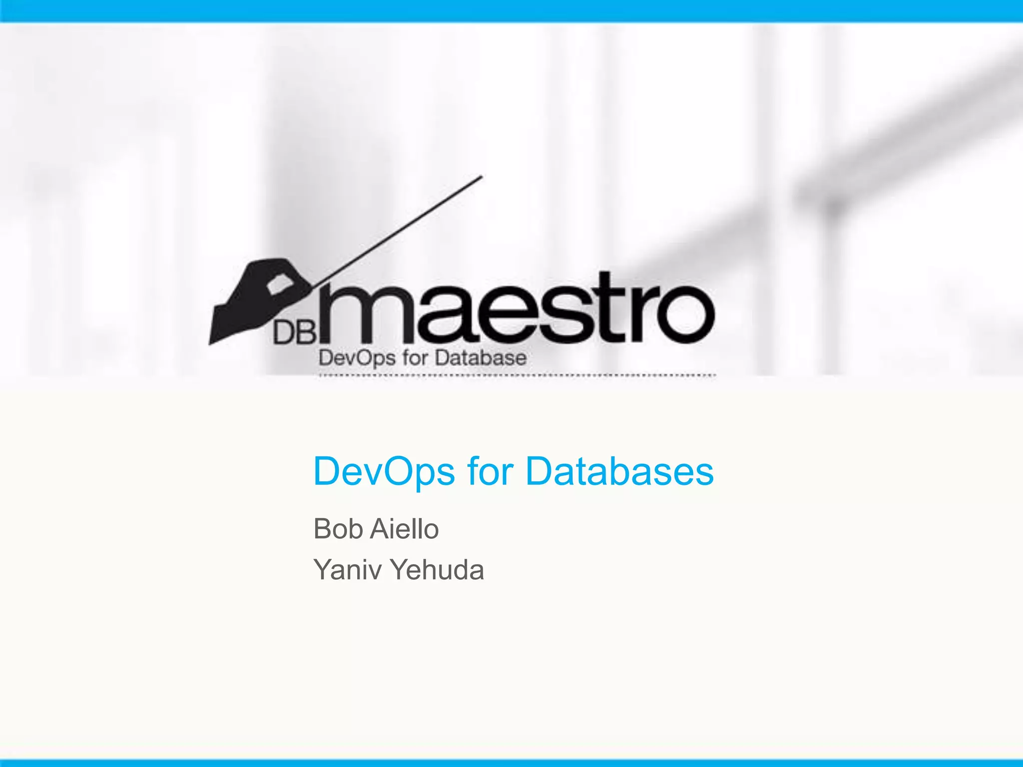 DevOps for Database webinar | PPT