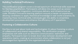 DevOps Foundation Certification Building the Core Skills for Collaboration.pptx | Web ...