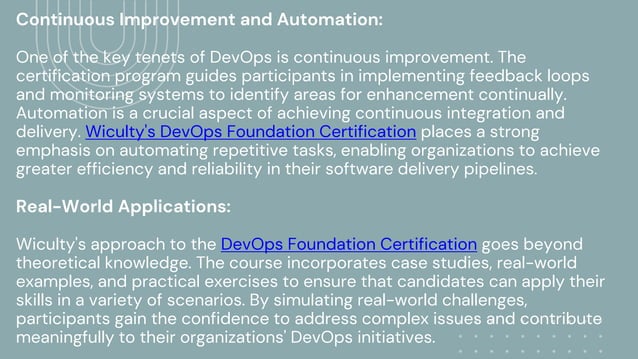 DevOps Foundation Certification Building the Core Skills for ...