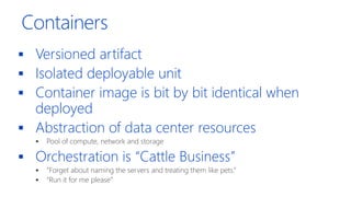 DevOps Fusion 2019: Docker - Why the future takes place in containers | PPT