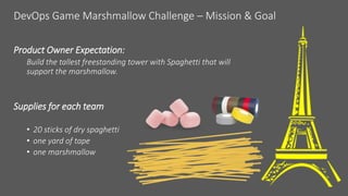DevOps game marshmallow challenge | PPTX