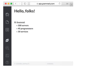 Путь мониторинга: модульность, гибкость, devops / Всеволод Поляков (Grammarly) | PDF
