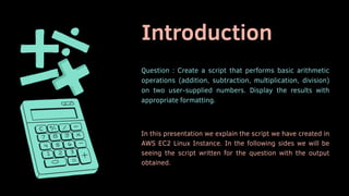 Basic Arithmetic Operations In Linux Environment | Ppt