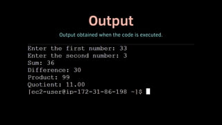 basic arithmetic operations in linux environment | PPT