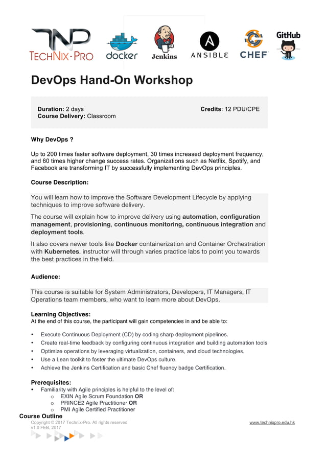 DevOps Hand On Workshop | PDF