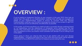 DevOps Implementation Roadmap | PDF