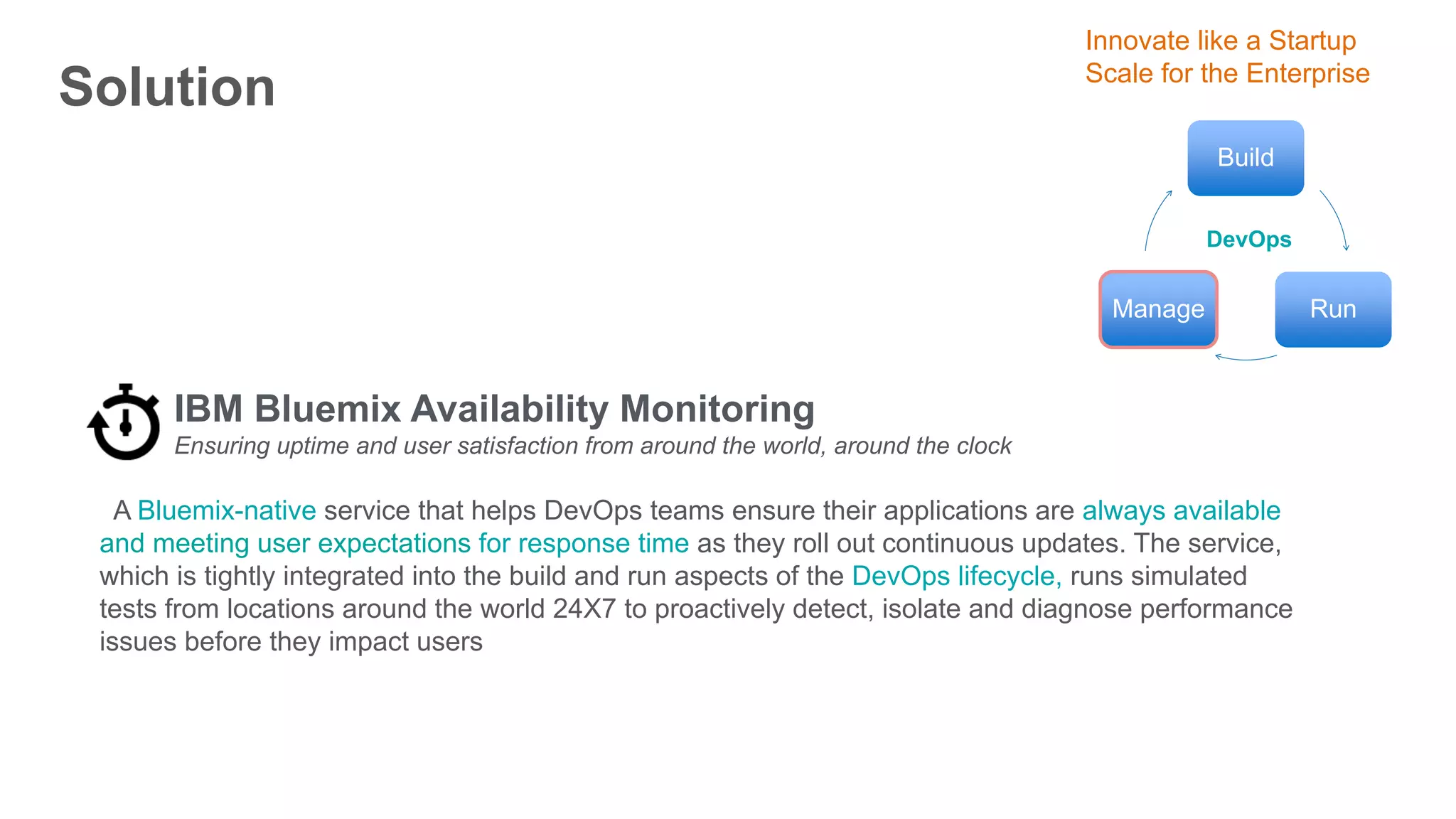 Bluemix Application Monitoring Ppt