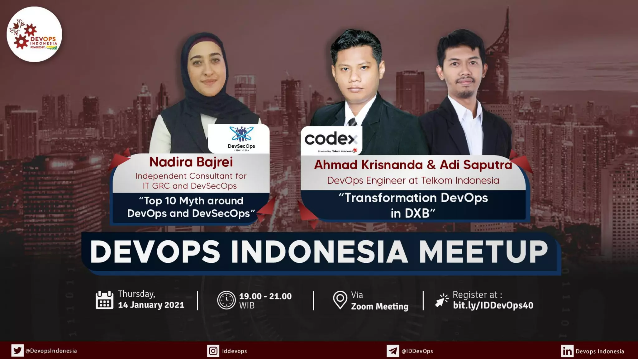 Devops Indonesia Meetup 40 Online Devops And Devsecops Announcement Ppt